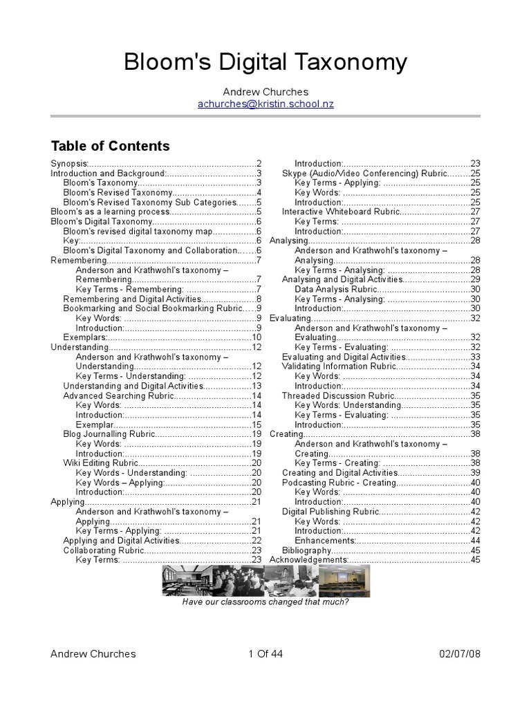 Churches, A. (2009) - Bloom's Digital Taxonomy. Educational Origami, 4 ...
