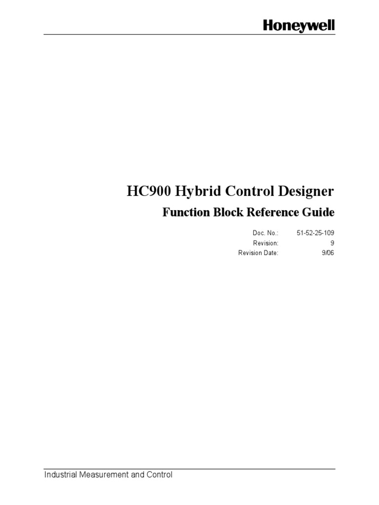 HC900 Function Block | PDF | Parameter (Computer Programming ...