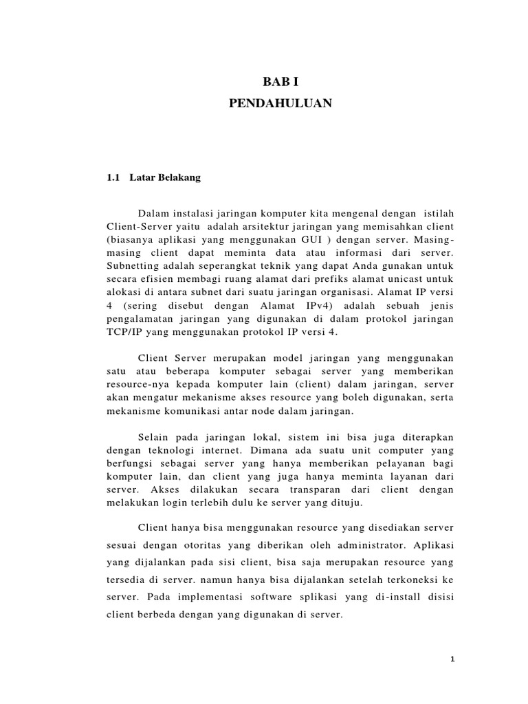 Konfigurasi Client-Server Debian 8 | PDF