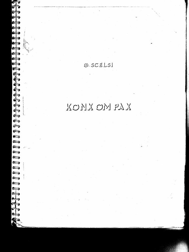 Scelsi - Konx Om Pax | PDF
