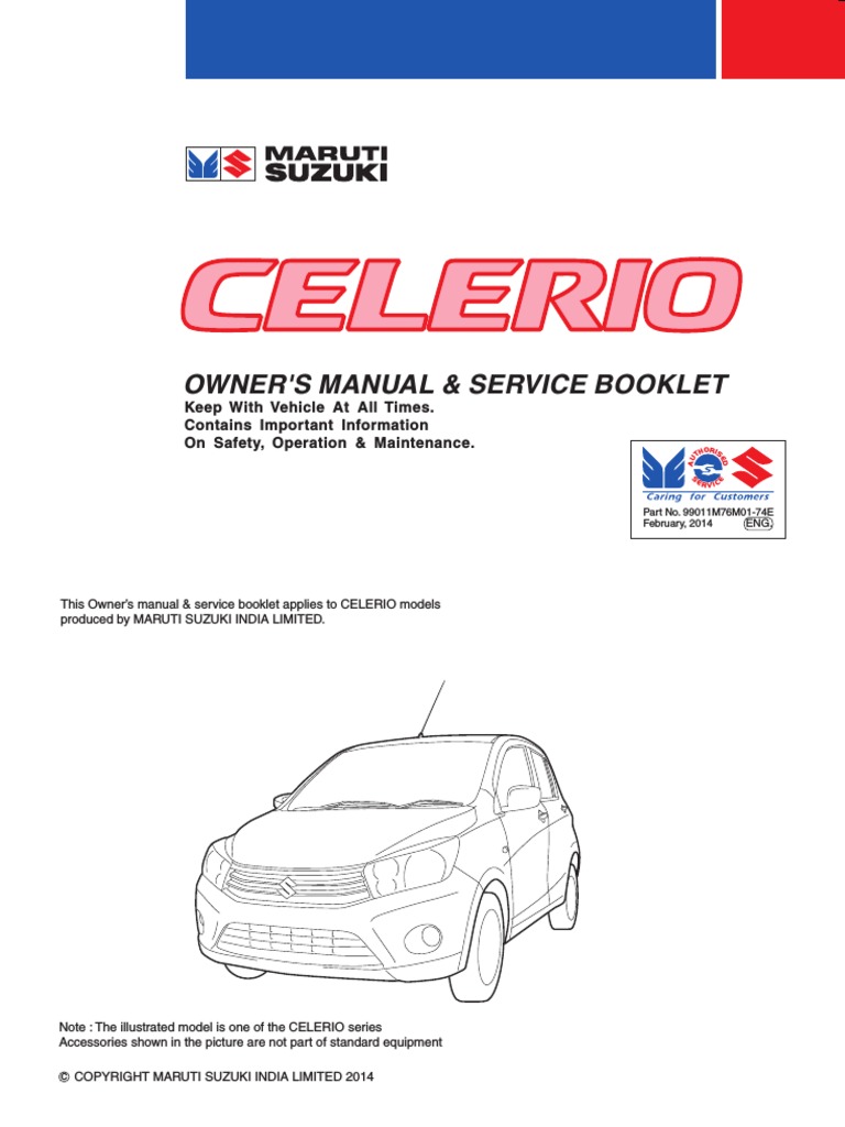 Celerio Owner's Manual PDF | PDF | Brake | Transmission (Mechanics)