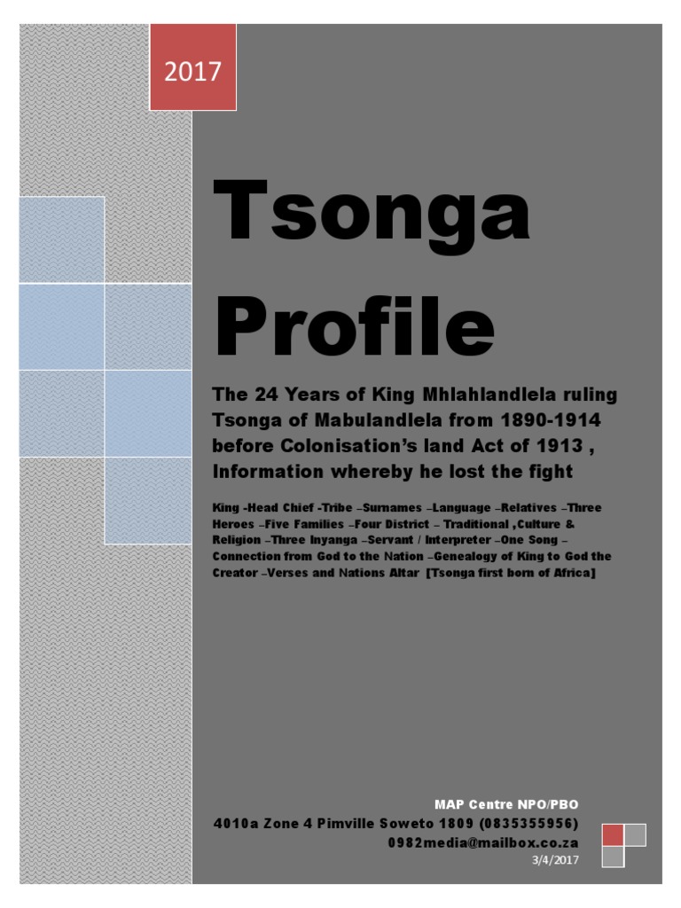 Malamulele Tsonga Profile | PDF | Catholic Church | Jacob