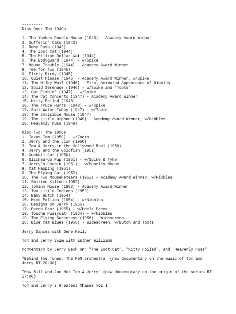 Tom&jerry | Download Free PDF | Animated Film Series | Cartooning