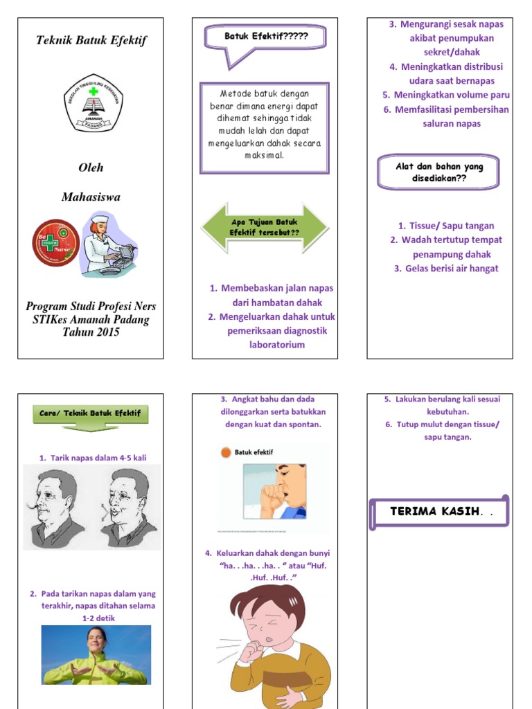 Leaflet Batuk Efektif | PDF