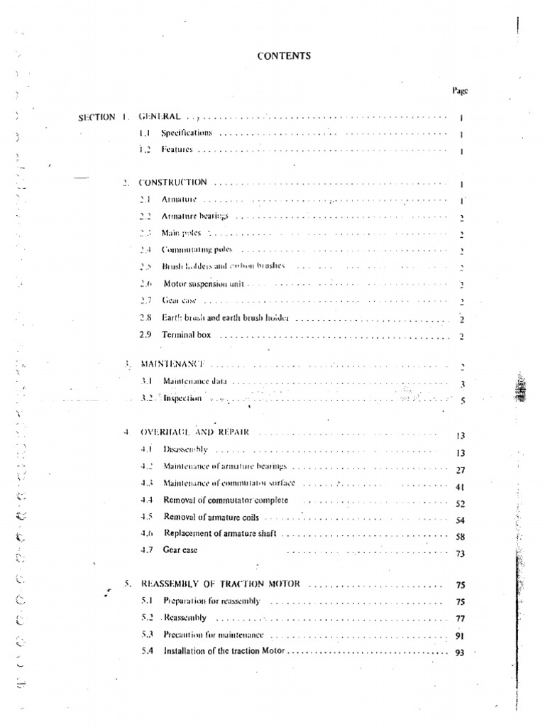 Hitachi Traction Motor | PDF