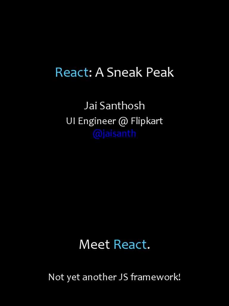 Introduction To React | PDF | Information Technology Management ...