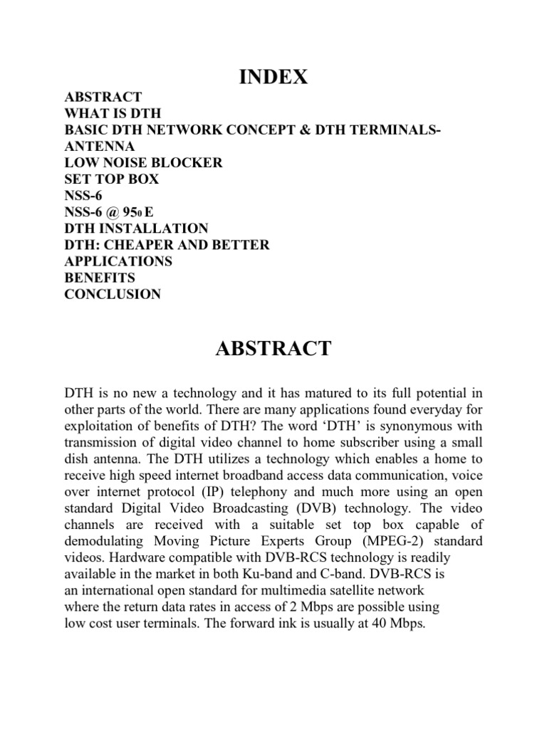 Local Cable vs DTH Services Comparison | PDF | Satellite Television ...