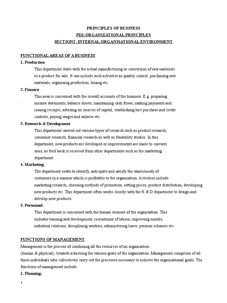 Business Management Principles Overview | PDF | Leadership | Employment