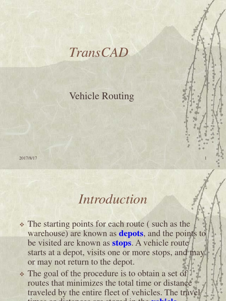 RoutingAndLogistics 1 VehicleRouting | PDF | Delivery (Commerce) | Routing
