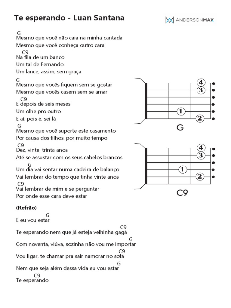 Te Esperando - Luan Santana Cifra