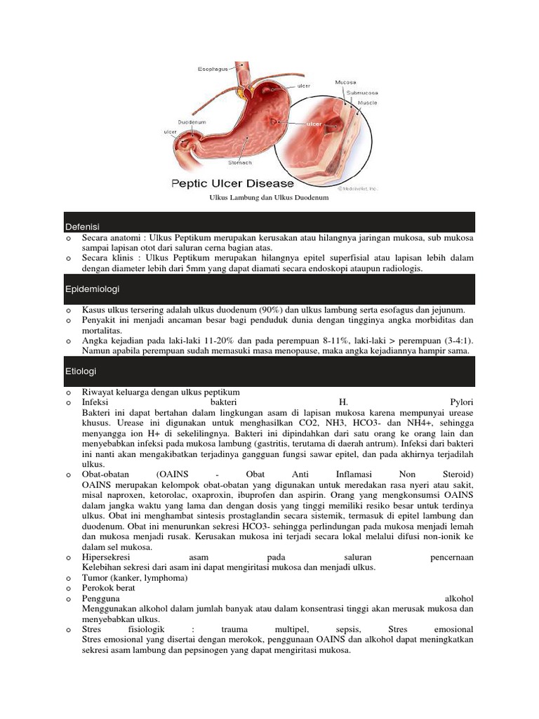 Ulkus Lambung Dan Ulkus Duodenum | PDF