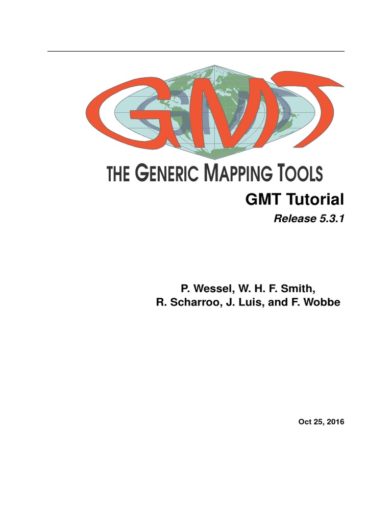 Gmt Tutorial Pdf Pdf Areas Of Computer Science Computing 