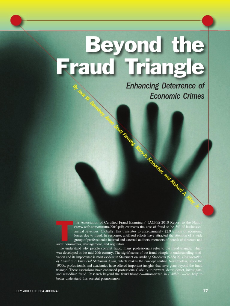 18 Beyond The Fraud Triangle | PDF | Fraud | Internal Audit