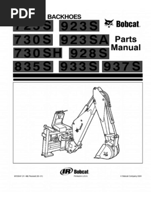 Bobcat 730 Sh Backhoe Clipart