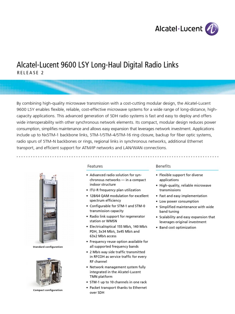 Alcatel-Lucent 9600 Lsy PDF | PDF | Computer Network | Information And Communications Technology