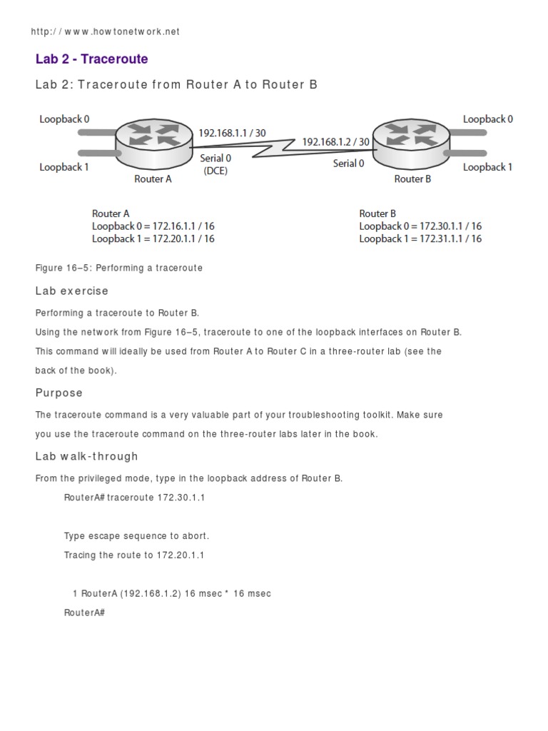 Lab 2 - Traceroute | PDF