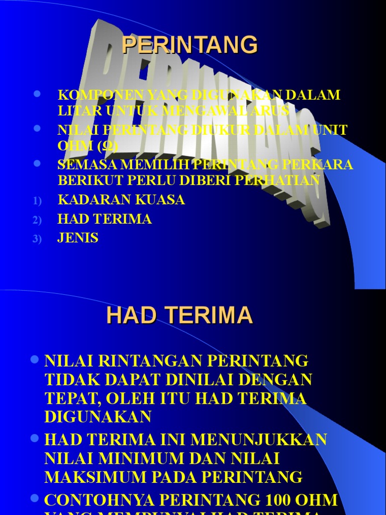 Elektronik - Perintang | PDF