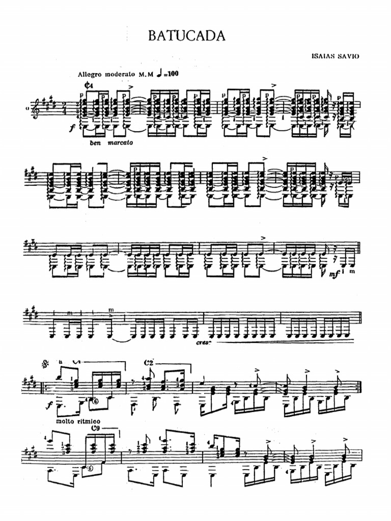 Batucada by Isaias Savio PDF | PDF