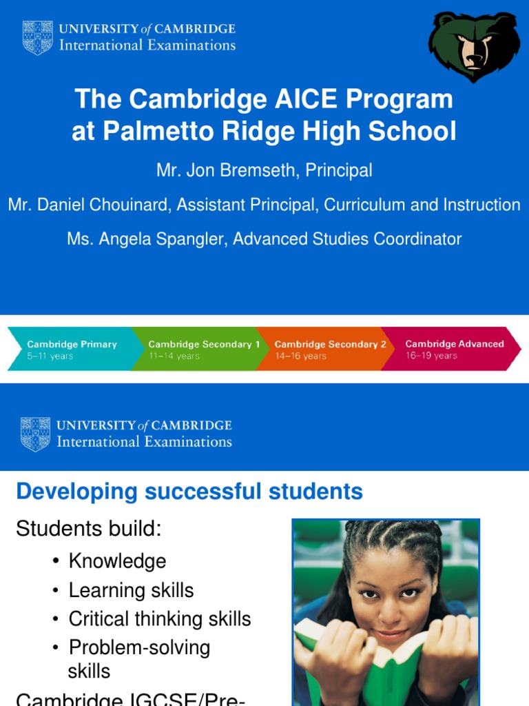 AICE Program Overview for Students | PDF | Gce Advanced Level (United Kingdom) | Curriculum