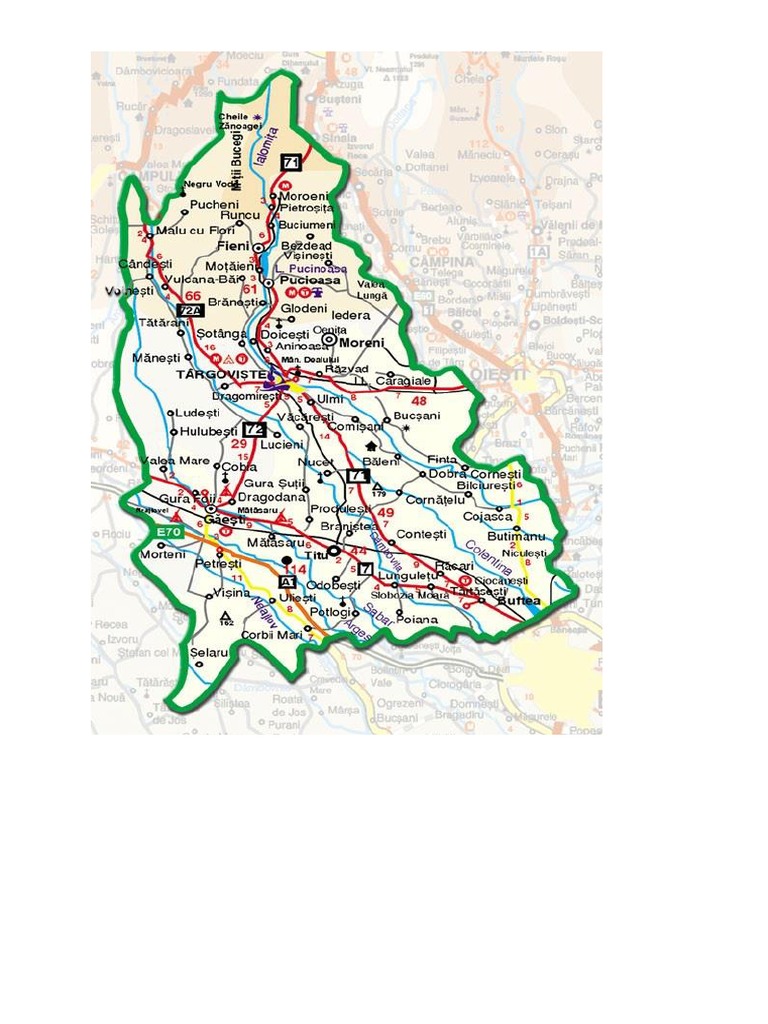 Harta Judet Dambovita | PDF