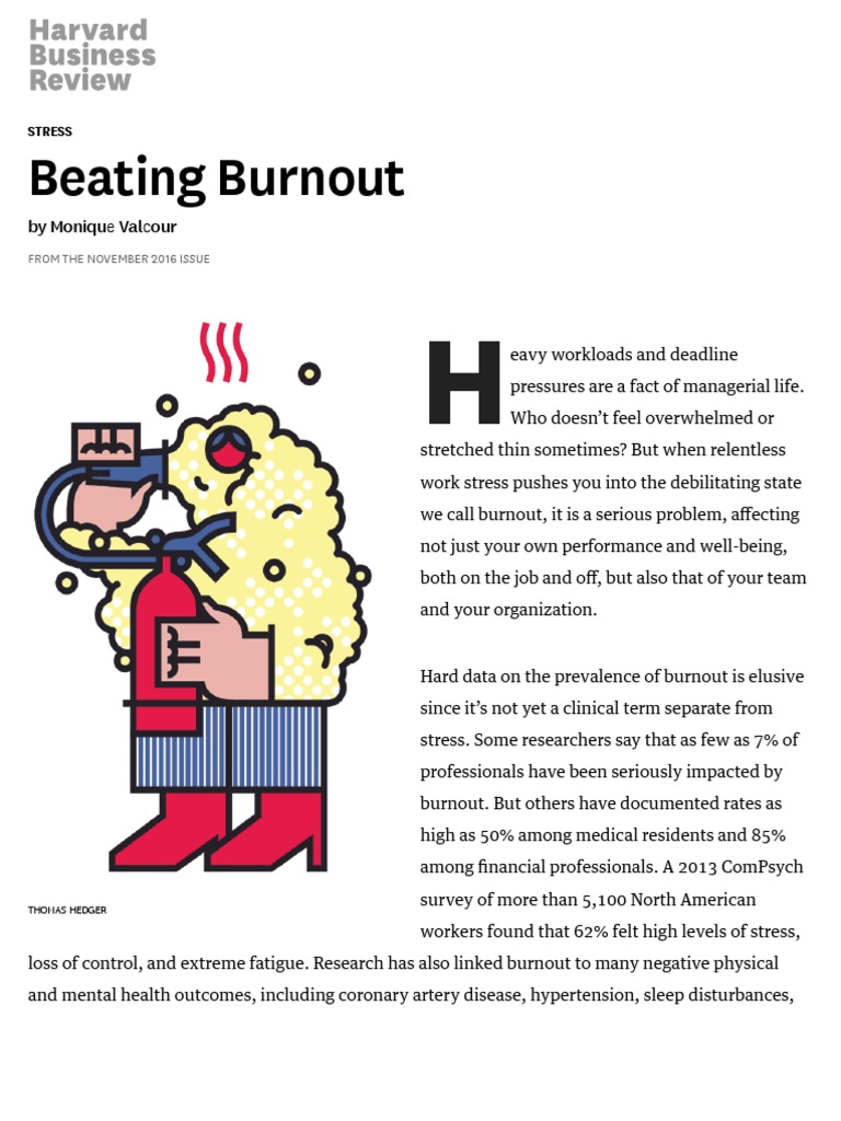 4 Steps To Beating Burnout | PDF | Occupational Burnout | Stress (Biology)