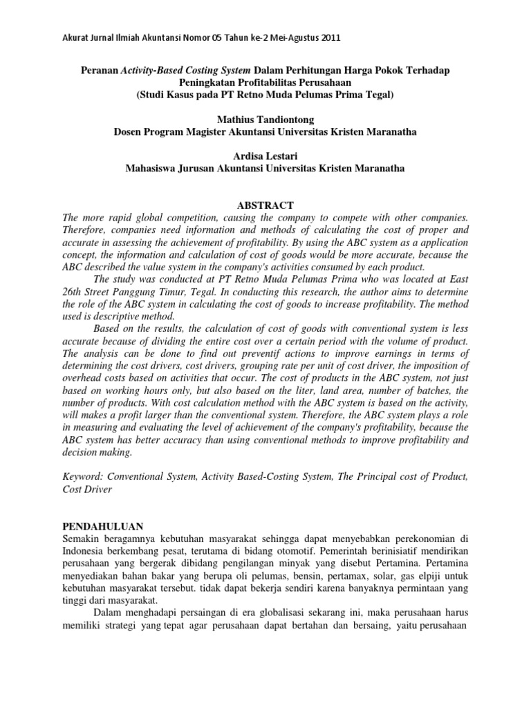 Implementasi ABC | PDF