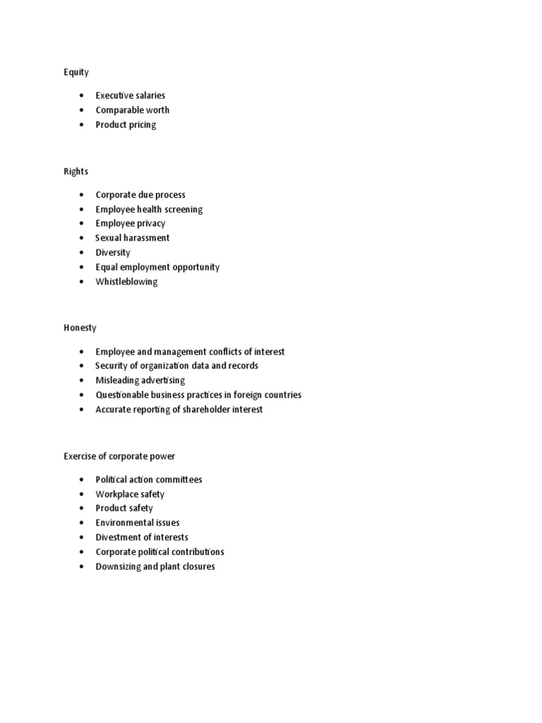 Ethical Issues Pdf