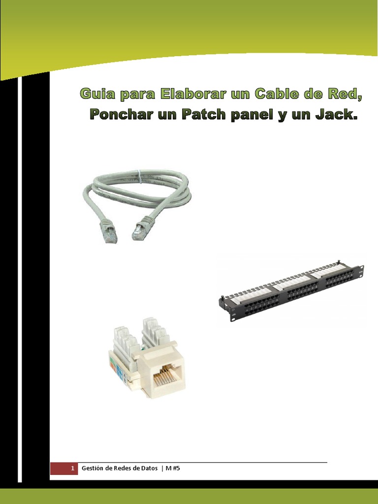 Guia para Elaborar Un Patch Cord | PDF | Informática y tecnología de la ...