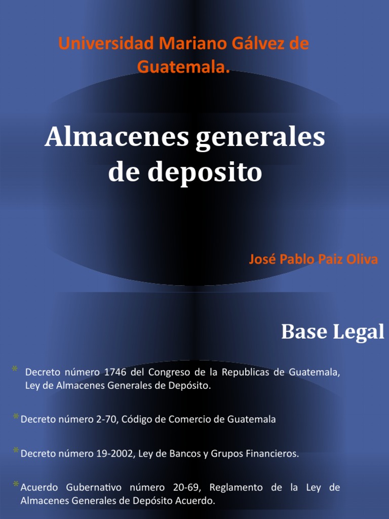Almacenes Generales de Deposito | PDF | Almacén | Bancos