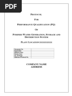 PQ Sample Protocol - Water Syatem | PDF | Quality Assurance | Purified ...