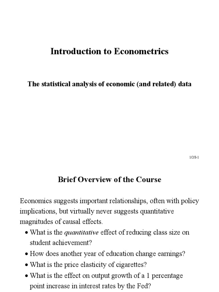 CH 1, 2, 3 Slides | PDF