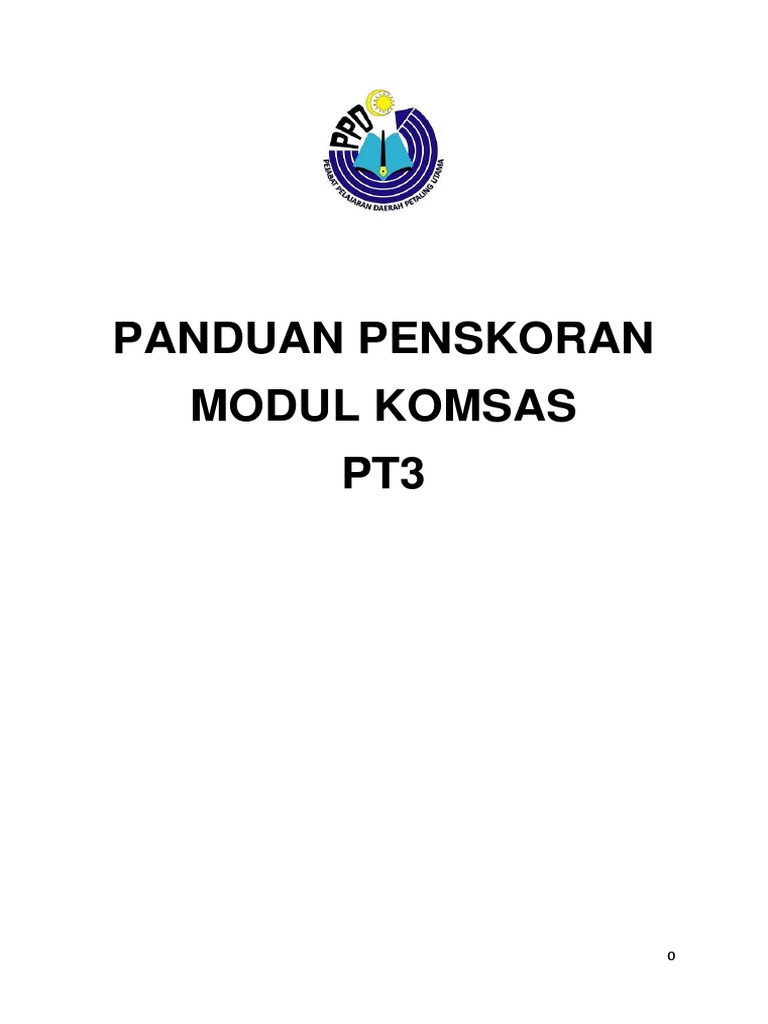Panduan Penskoran Modul Komsas Pt3 | PDF