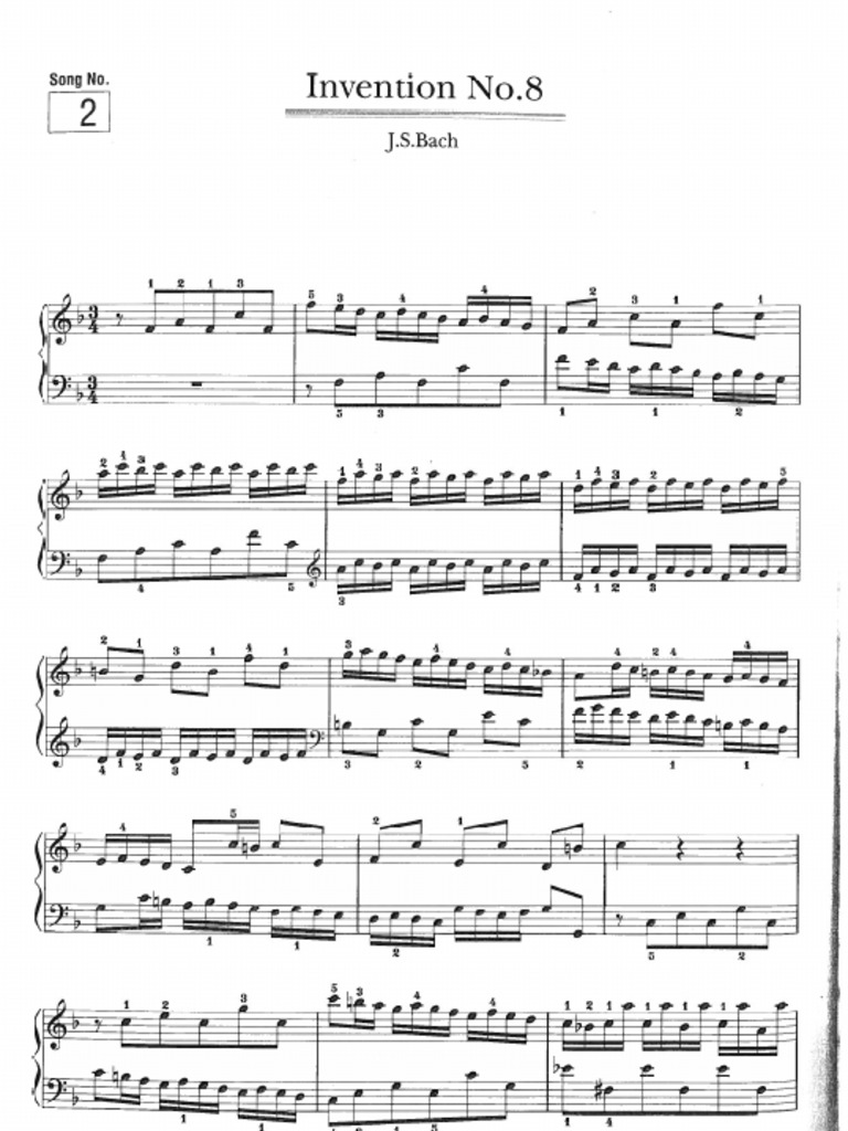 Invention No.8: J.S.Bach | PDF