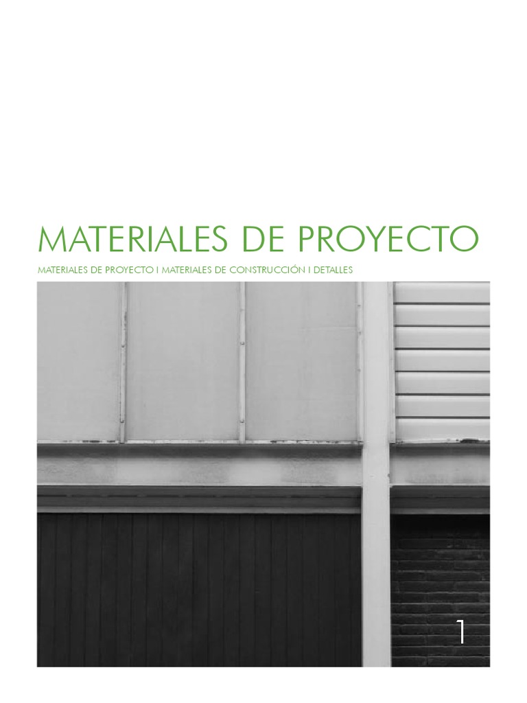 Materiales de Proyecto 1.pdf | Importar | Autor