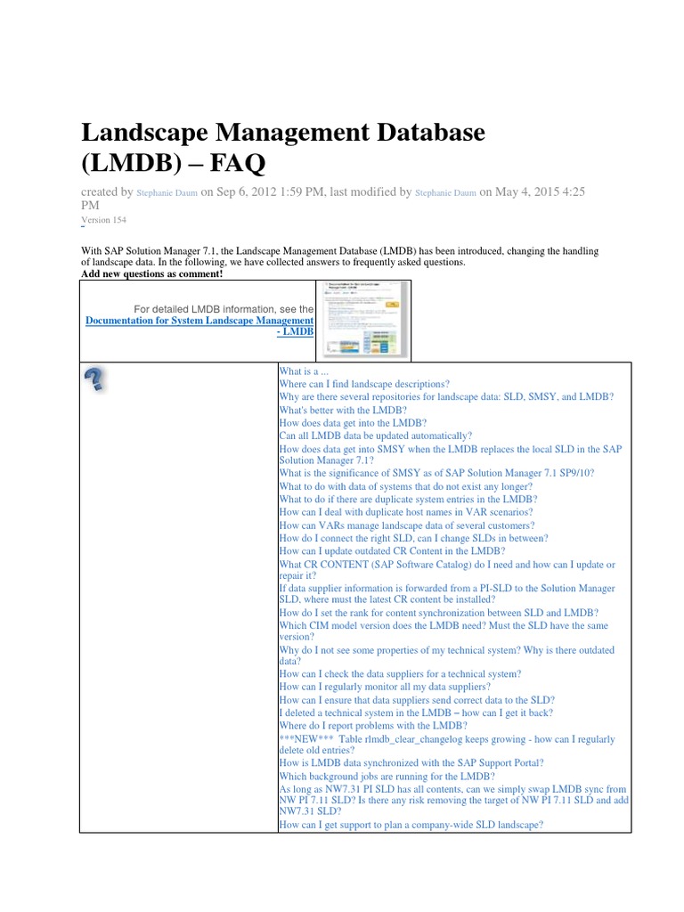 LMDB Overview and FAQs in SAP | PDF | Databases | Computer Engineering