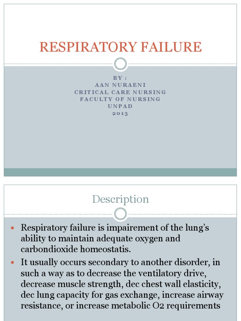 Understanding Respiratory Failure | PDF | Respiratory System | Pulmonology