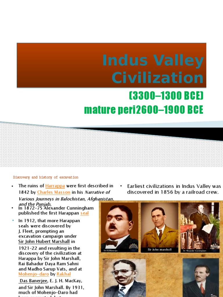 Indus Valley Civilization - Pptivc | PDF | Indus River | South Asia