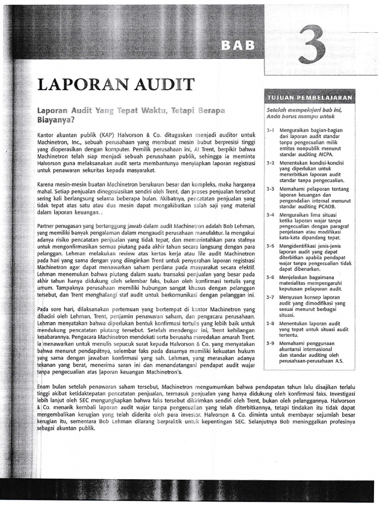 Laporan Audit (Alvin Arens) PDF | PDF