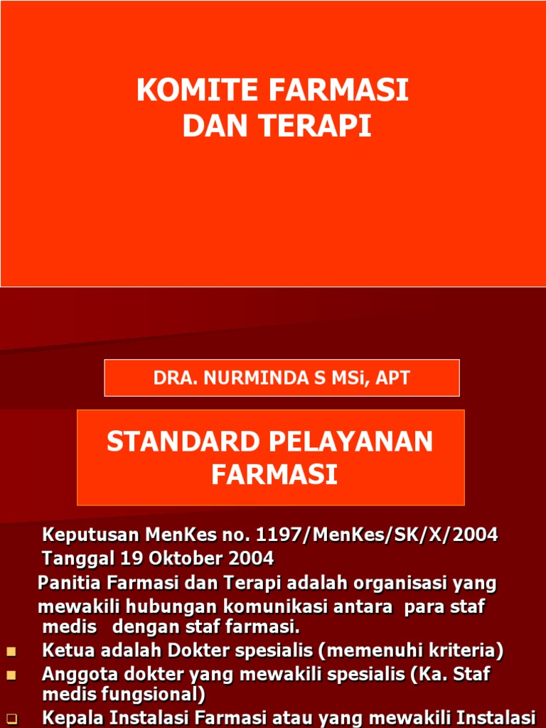 Komite Farmasi Dan Terapi Dalchaebi