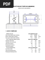 Perhitungan Base Plate Dan Angkur | PDF