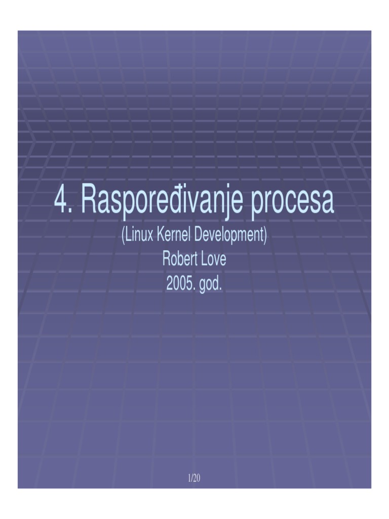 04 NOS Rasporedivanje Procesa | PDF