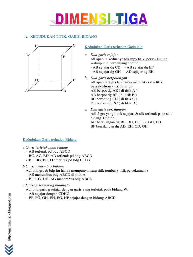 Modul Dimensi Tiga PDF | PDF