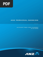 ANZ Personal Banking Fees Overview | PDF | Credit Card | Transaction ...