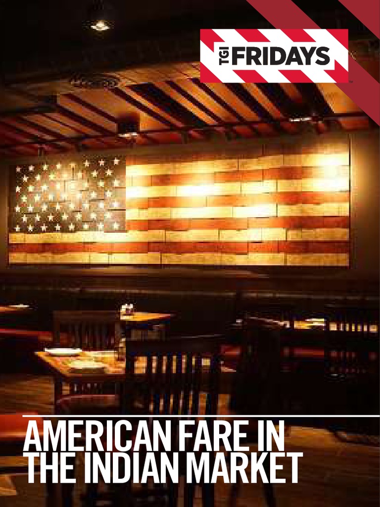 TGI Fridays India Brochure | PDF | Supply Chain | Restaurants
