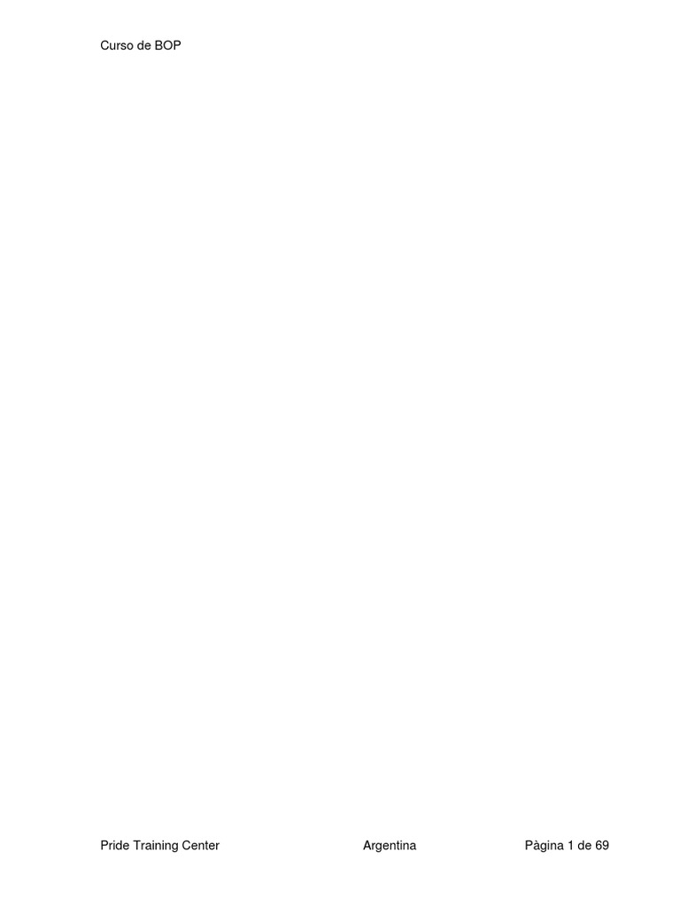 Manual Curso de BOP PDF | PDF
