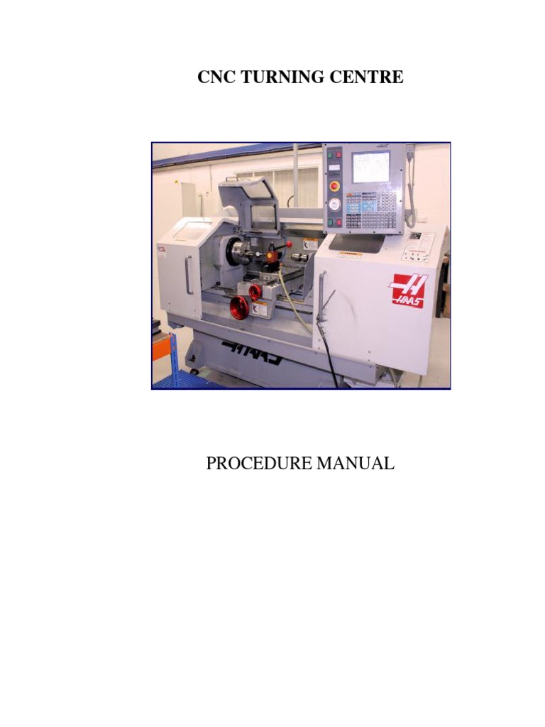 CNC Turning Centre Manual | PDF | Numerical Control | Computer Aided Design