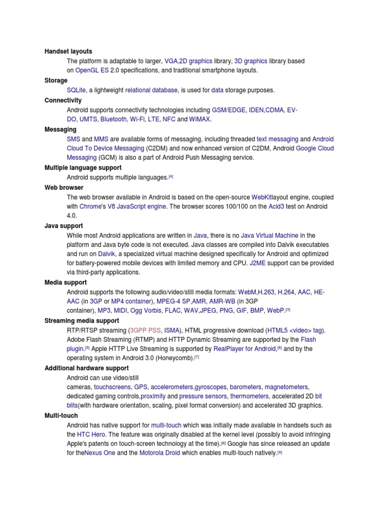 Handset Layouts: 3Gpp Pss | PDF | Screenshot | Android (Operating System)