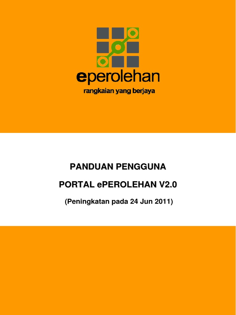 Panduan Penggunaan Eperolehan | PDF