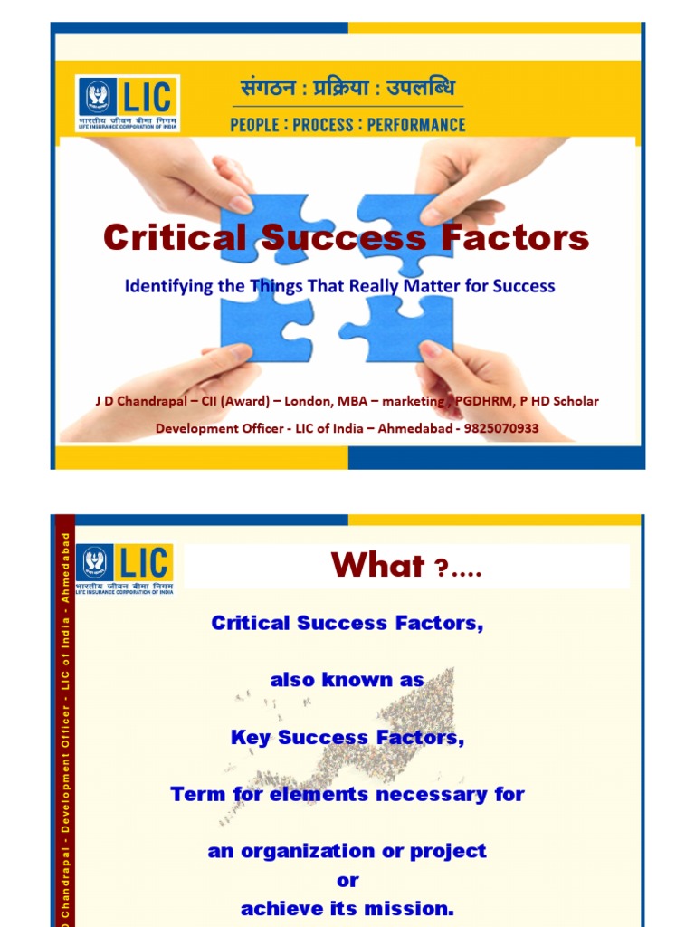 0 - CSFs - ADO Training | PDF | Goal | Mind