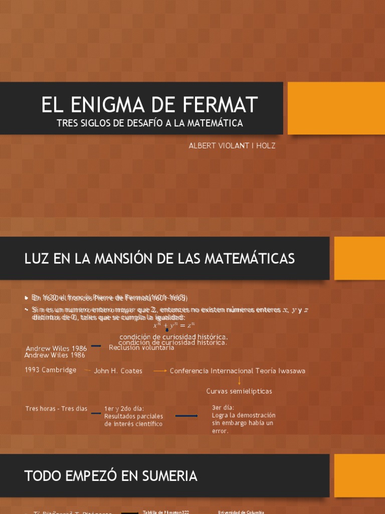 El Enigma de Fermat | PDF